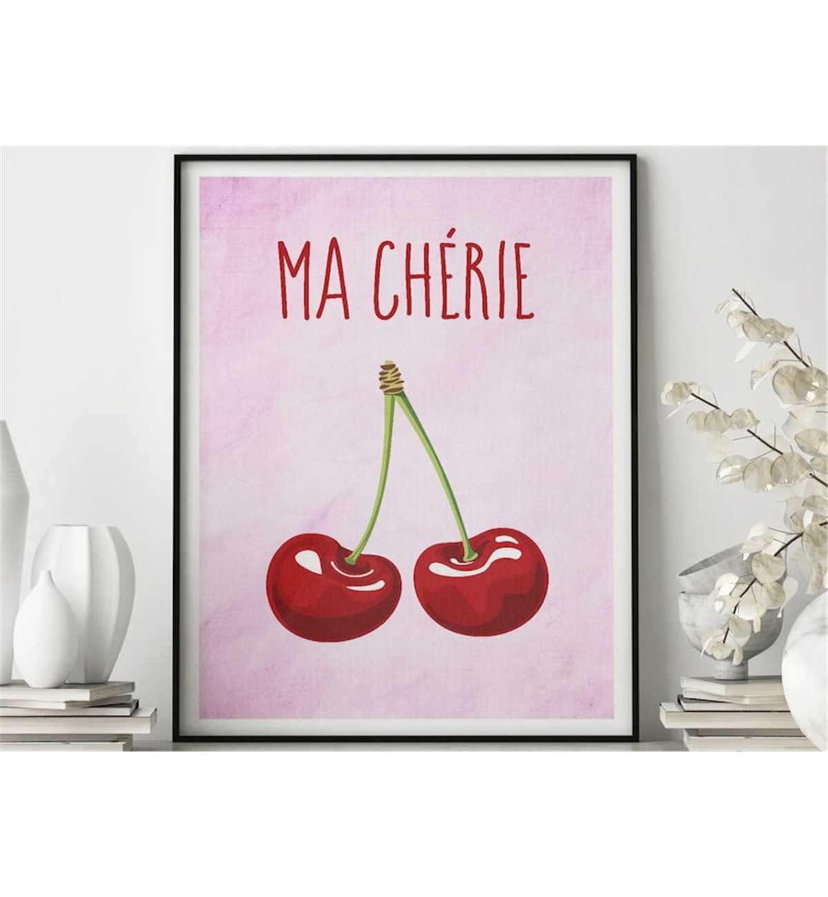 Cherry Posters | Fruit Art | Inspire Uplift