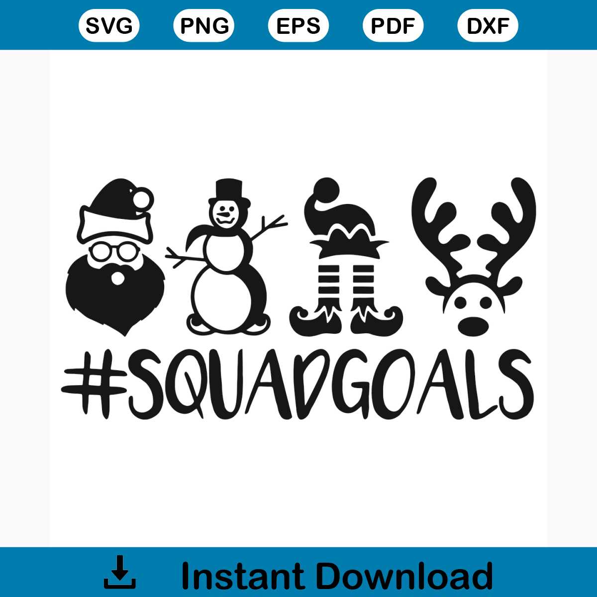 Bundle Squad Goals Svg, Christmas Svg, SnowMan Svg, Elf Chri - Inspire ...