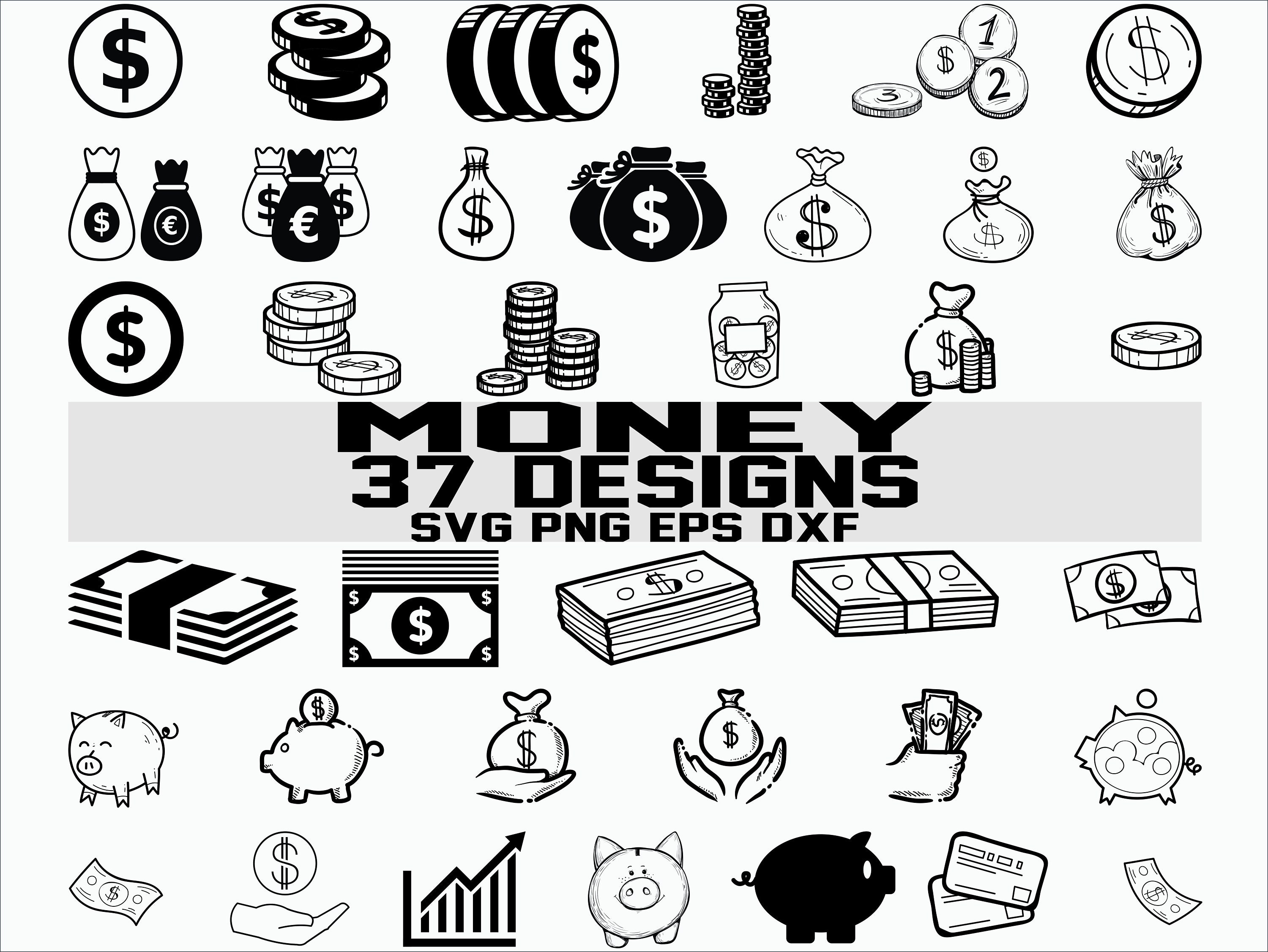 Money svg, money icon svg, coin svg, dollar svg | Inspire Uplift