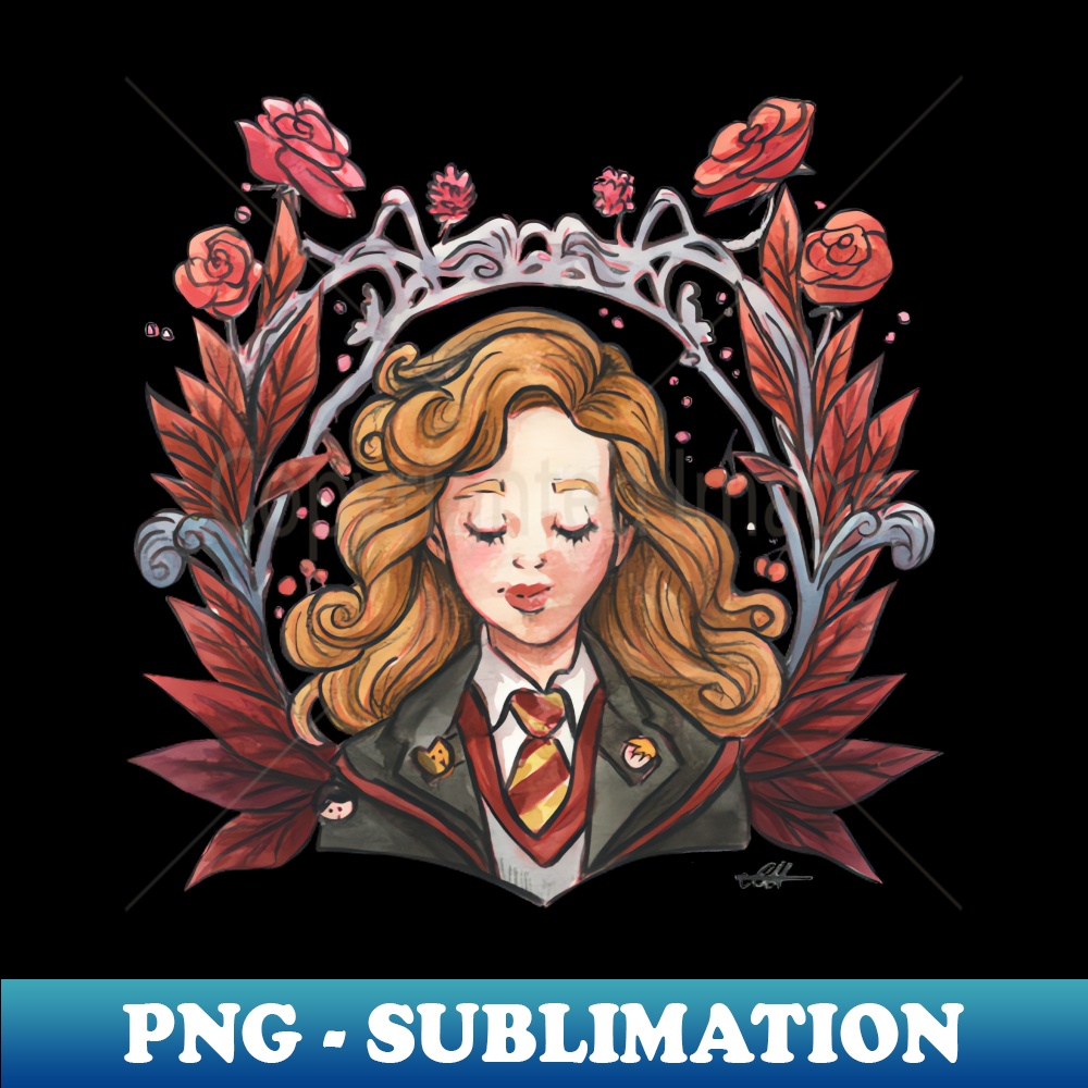 Hermione Harry Potter Art Deco Watercolour - Exclusive PNG S - Inspire ...
