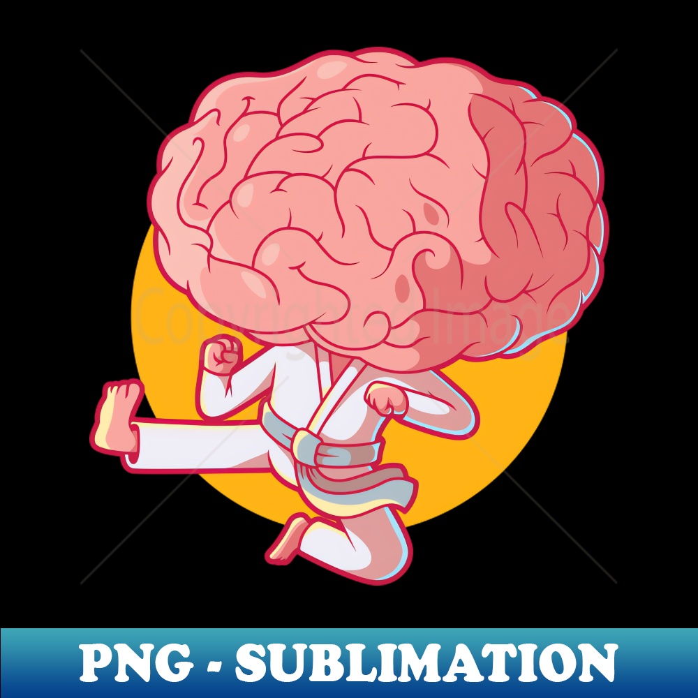Karate Brain - PNG Sublimation Digital Download - Bold & Eye - Inspire ...
