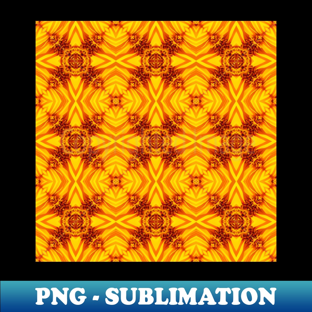 Golden Yellow Sunflower Pattern 5 - Unique Sublimation PNG D | Inspire ...
