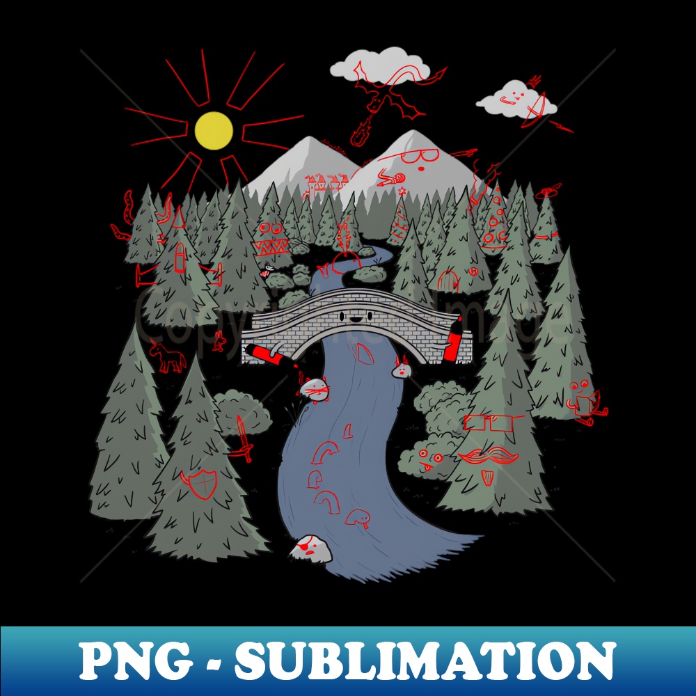 Draw Bridge - Modern Sublimation PNG File - Create with Conf | Inspire ...