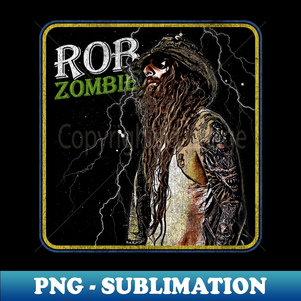 Rob Zombie 80s Vintage - PNG Transparent Sublimation File - - Inspire ...