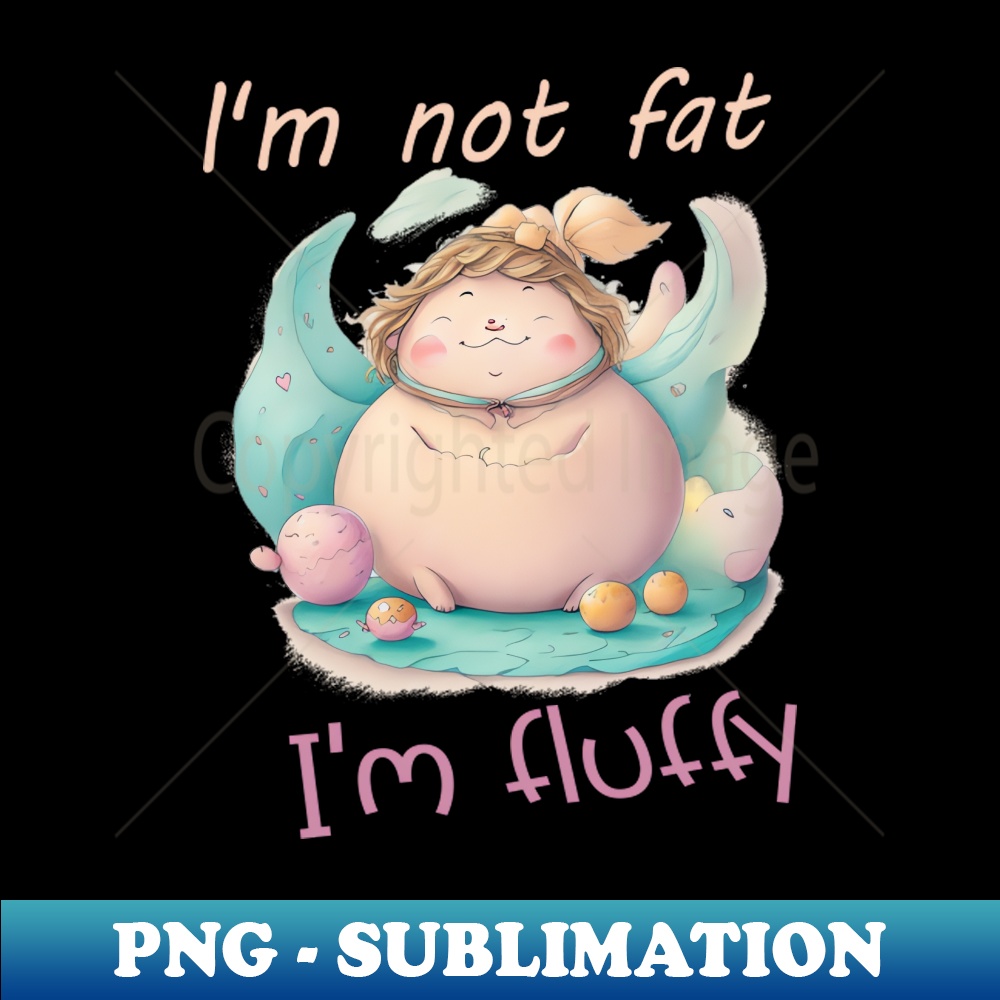 Im not fat Im fluffy - Instant PNG Sublimation Download - Br - Inspire ...