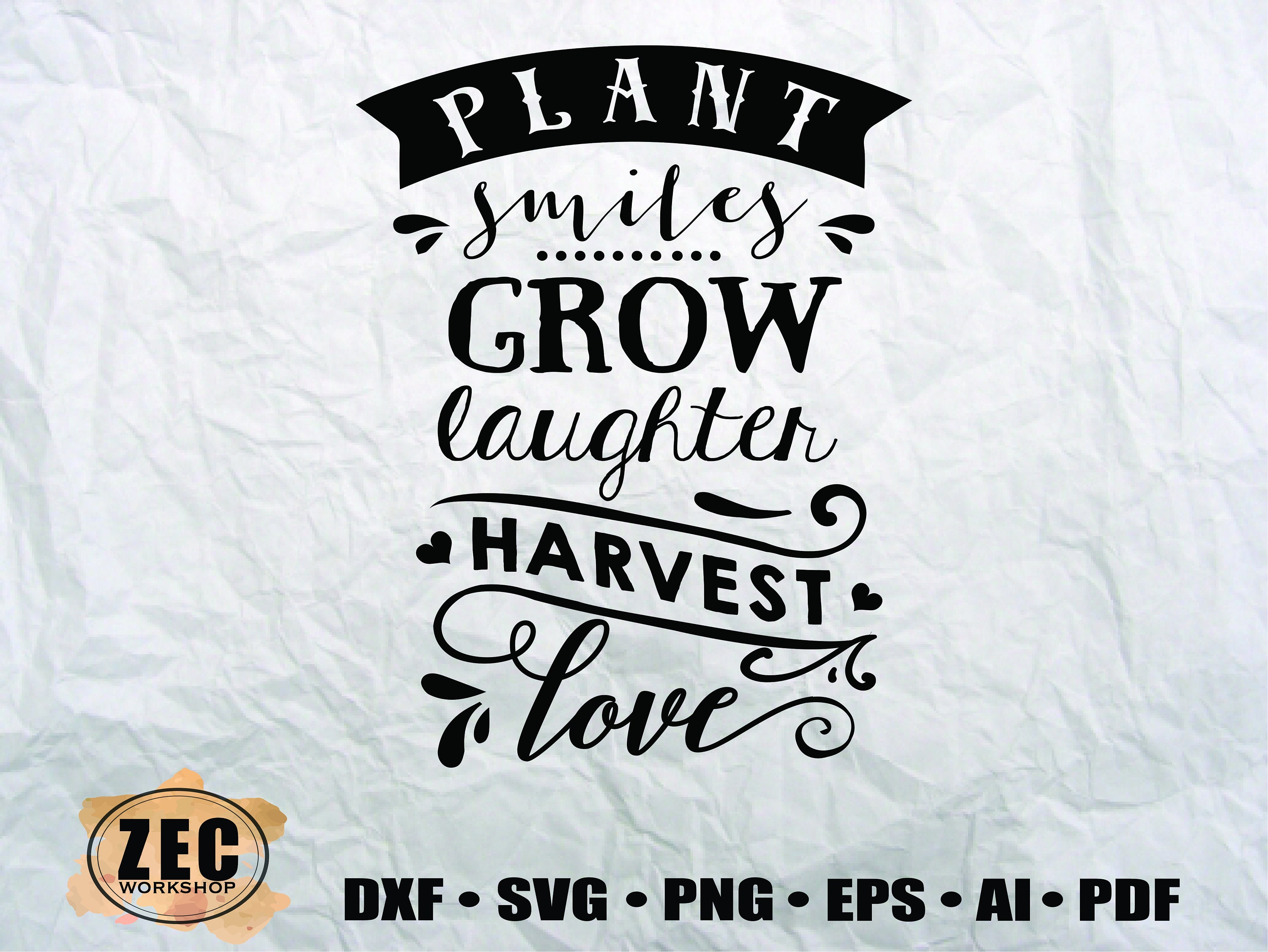 Plant Smiles,SVG, DXF, Eps | Inspire Uplift