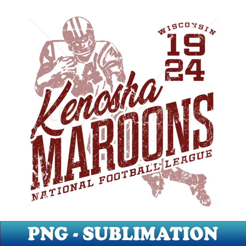 Kenosha Maroons Football - Artistic Sublimation Digital File | Inspire ...