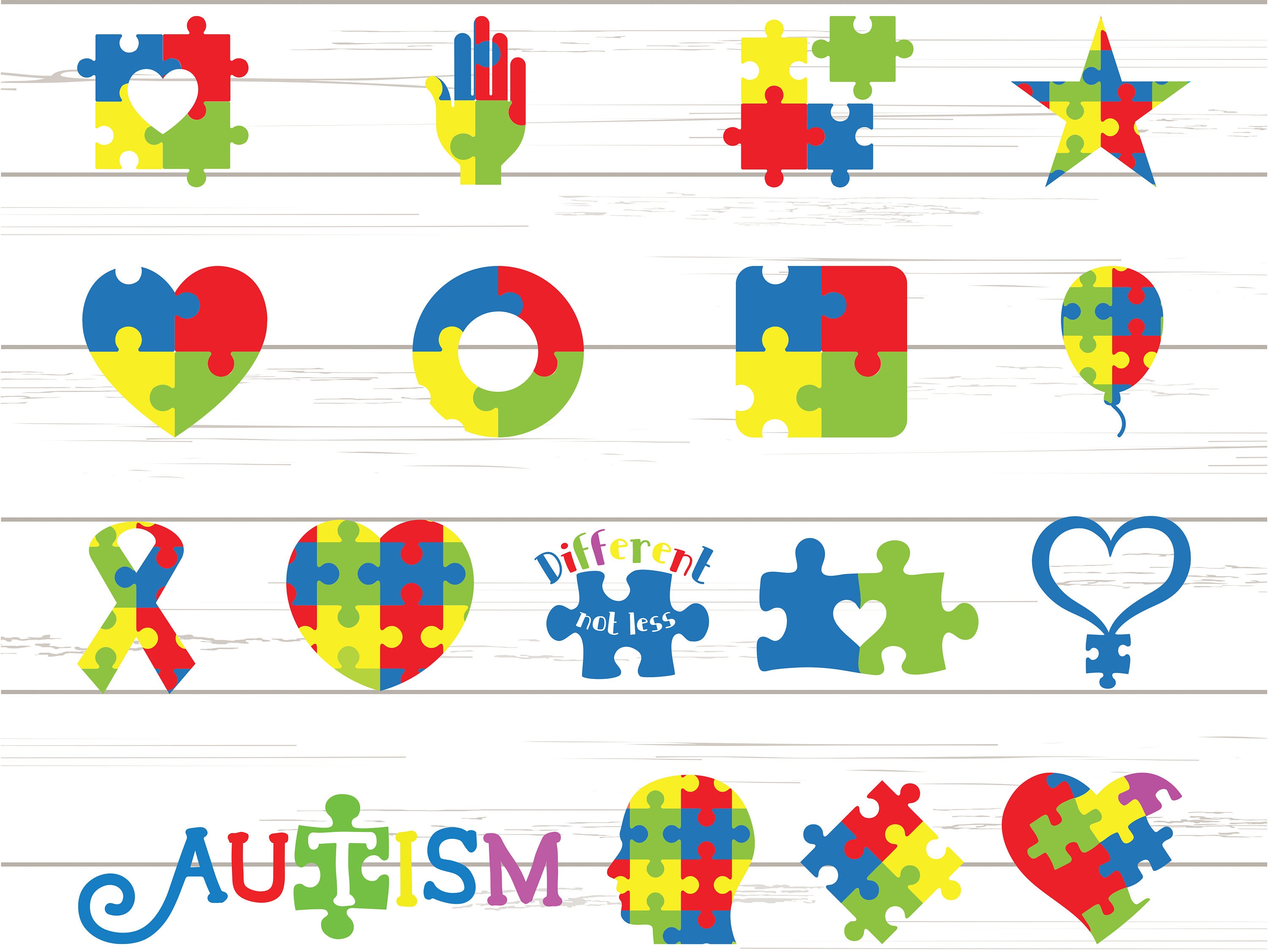 Puzzle svg, Autism puzzle svg, Autism awareness svg, Autism - Inspire ...