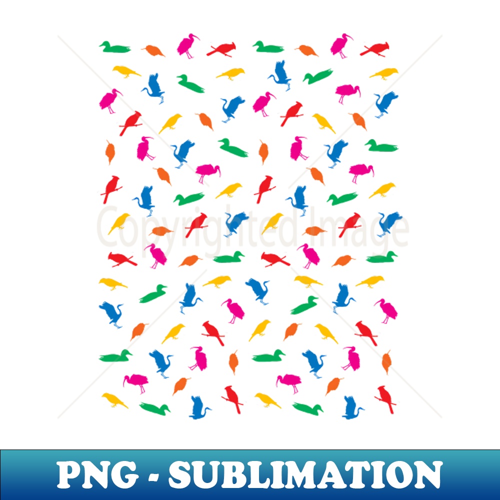 Colorful Bird Pattern for Bird Nerds - High-Quality PNG Subl | Inspire ...