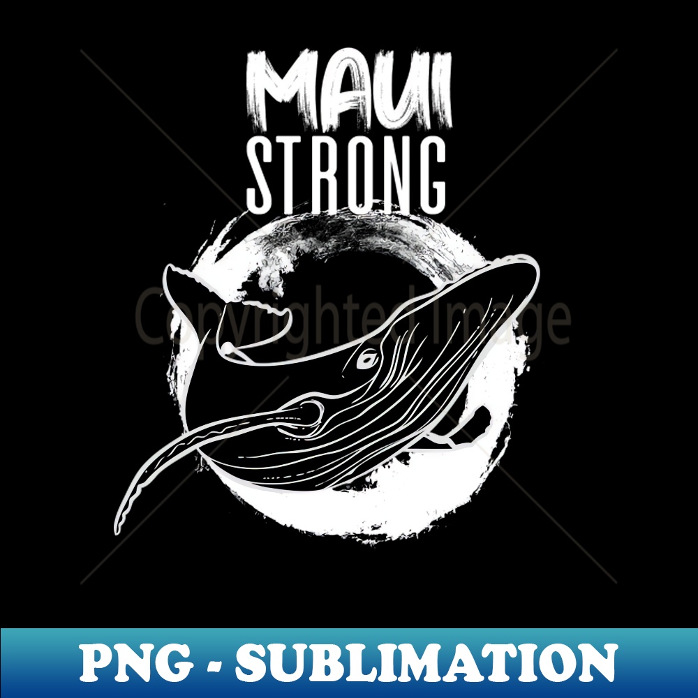 Maui Hawaii Maui Strong on a Dark Background - Creative Subl | Inspire ...