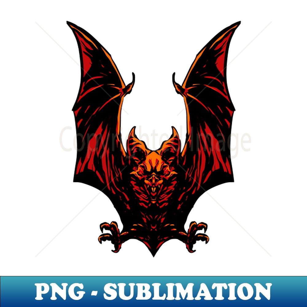 Red vampire bat - PNG Sublimation Digital Download - Bold & | Inspire ...