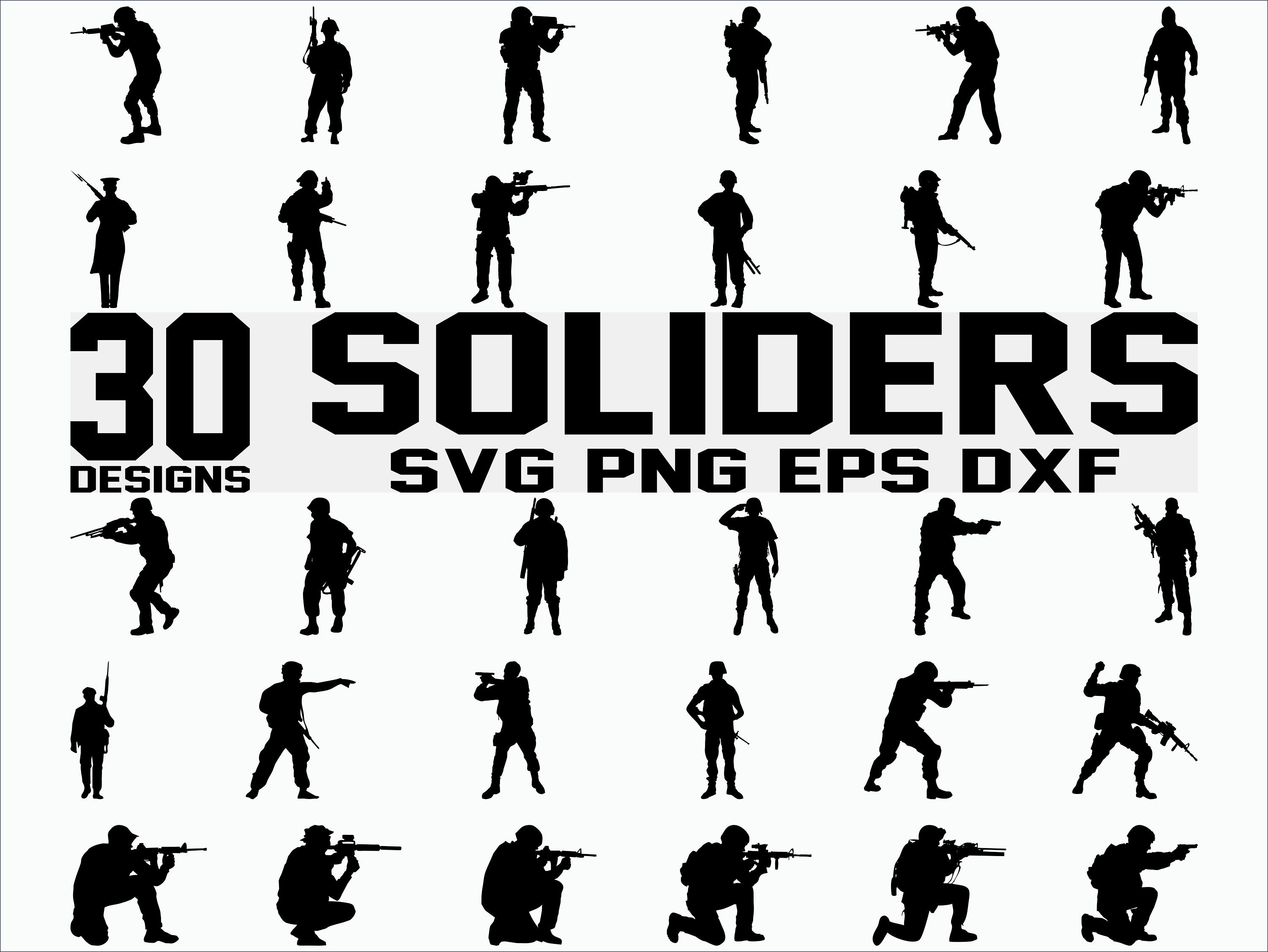Soldiers,svg, Printable files, Clipart - Inspire Uplift