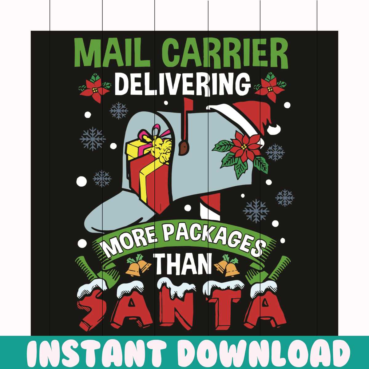 Mail Carrier Delivering More Packages Than Santa Svg, Christ | Inspire ...