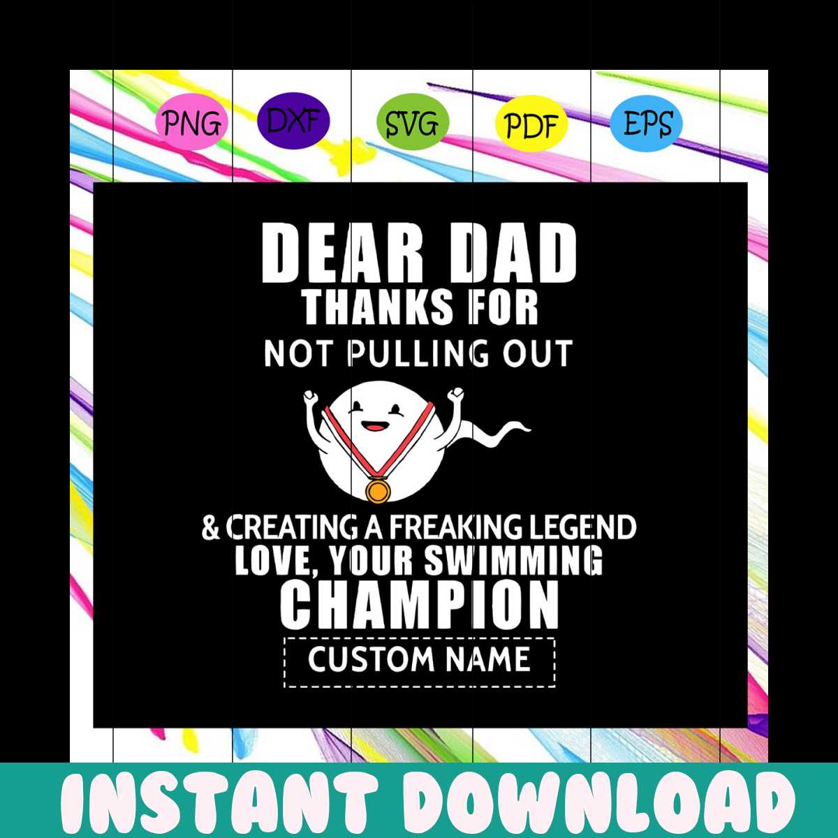 Dear dad thanks for not pulling out svg, fathers day svg, fa | Inspire ...