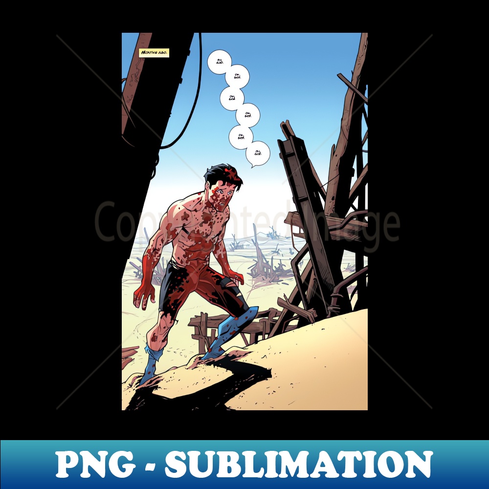invincible comic scene - PNG Transparent Sublimation Design - Inspire ...