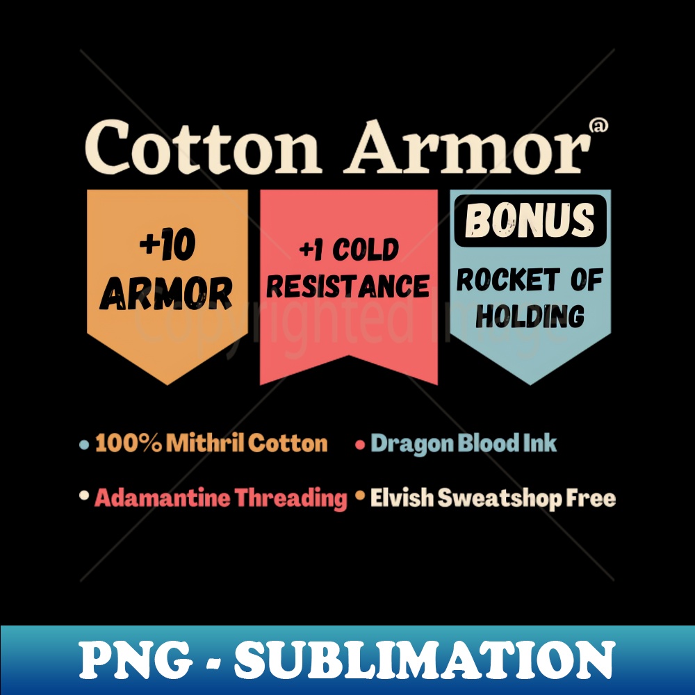 Cotton Armor Explore Dungeons Dragons - Exclusive PNG Subli | Inspire ...