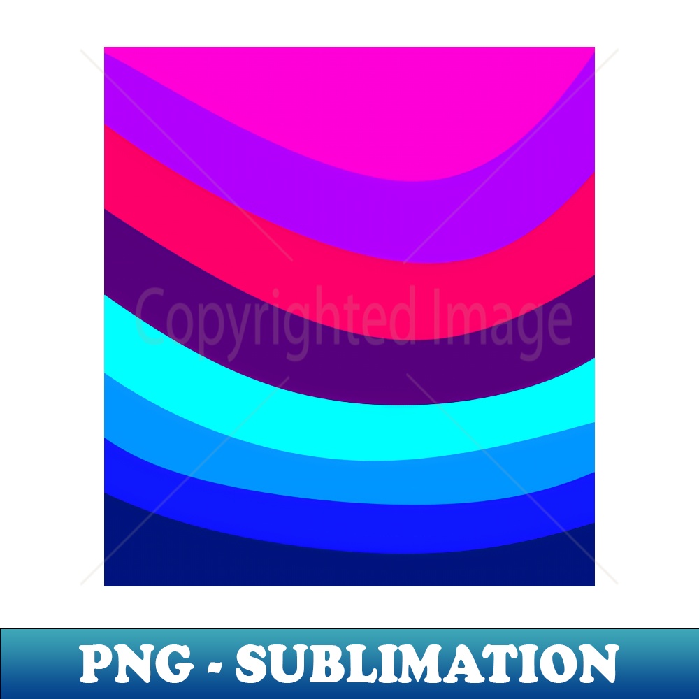 Pink Blue Colorful Lines - Signature Sublimation PNG File - | Inspire ...