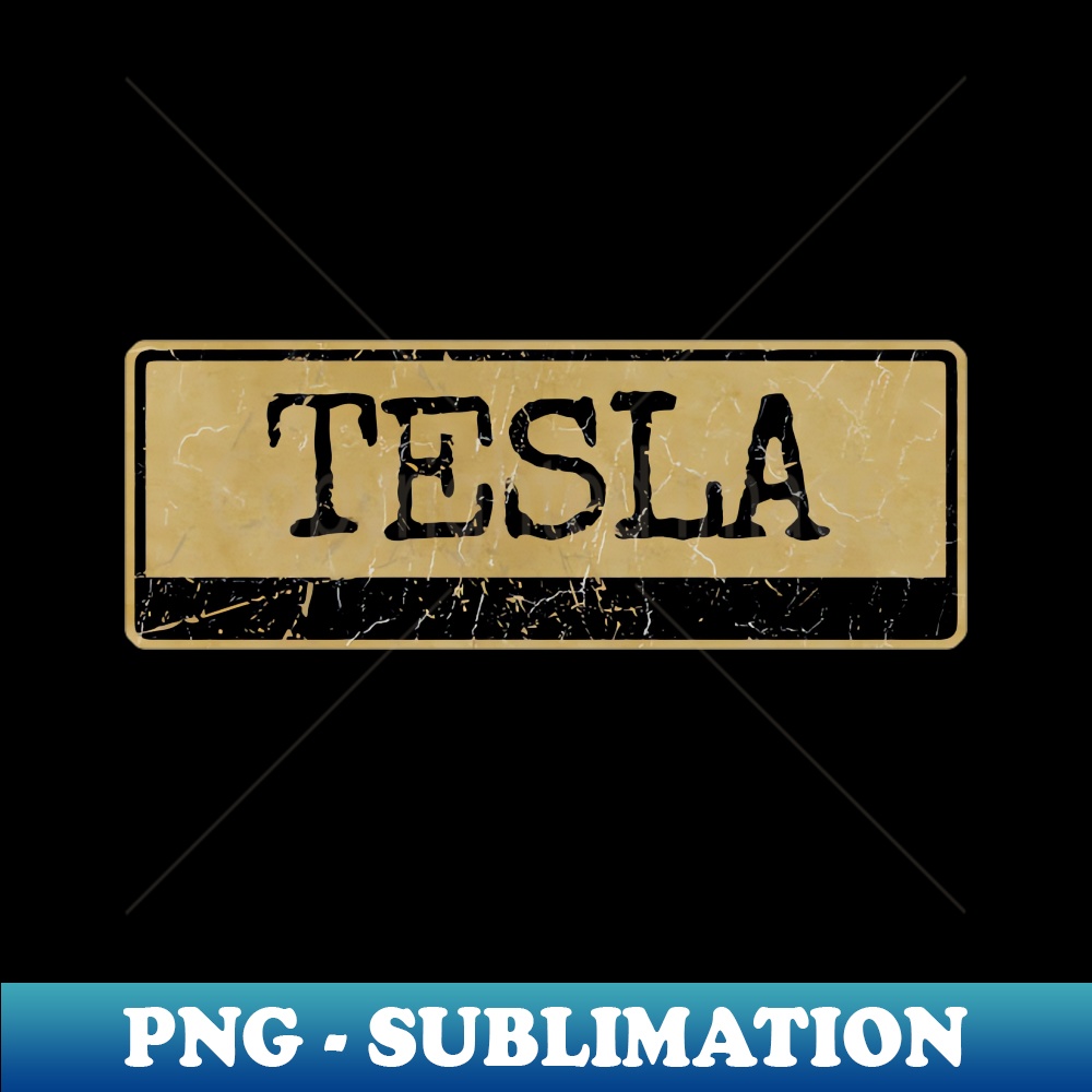 Aliska text black retro - TESLA - Vintage Sublimation PNG Do | Inspire ...