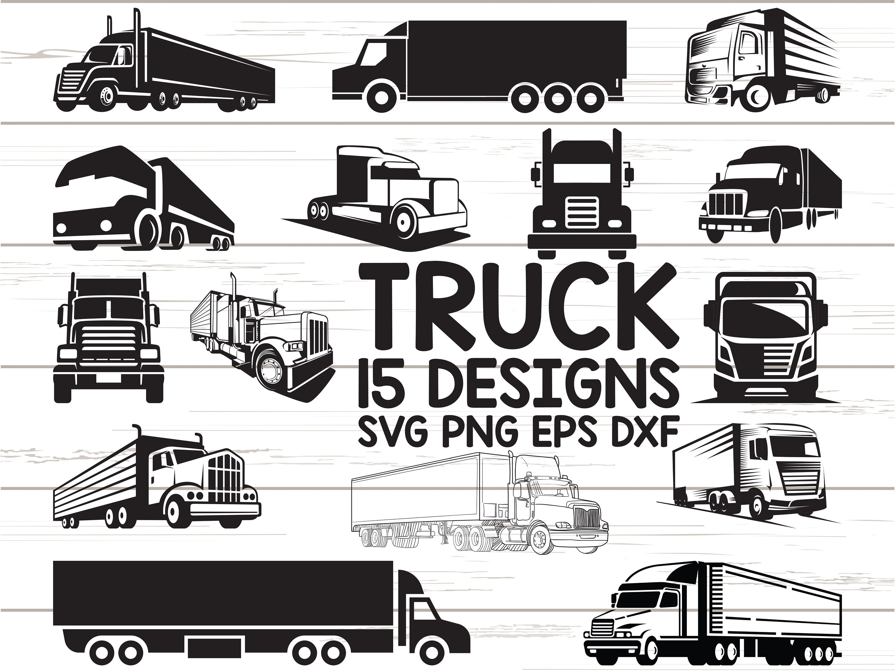 Truck SVG, Truck Driver SVG, 18 Wheeler SVG, Semi Truck Svg | Inspire ...