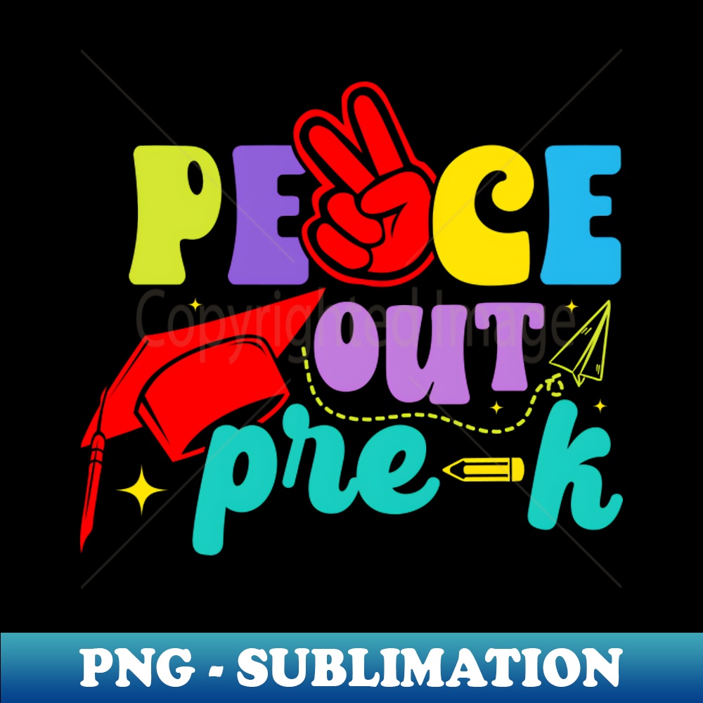 Peace Out Pre-K Preschool Graduate Prek Graduation - Exclusi | Inspire ...