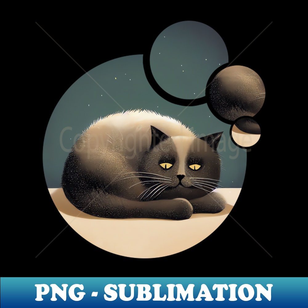 Cat with eyes staring at night - Exclusive Sublimation Digit | Inspire ...