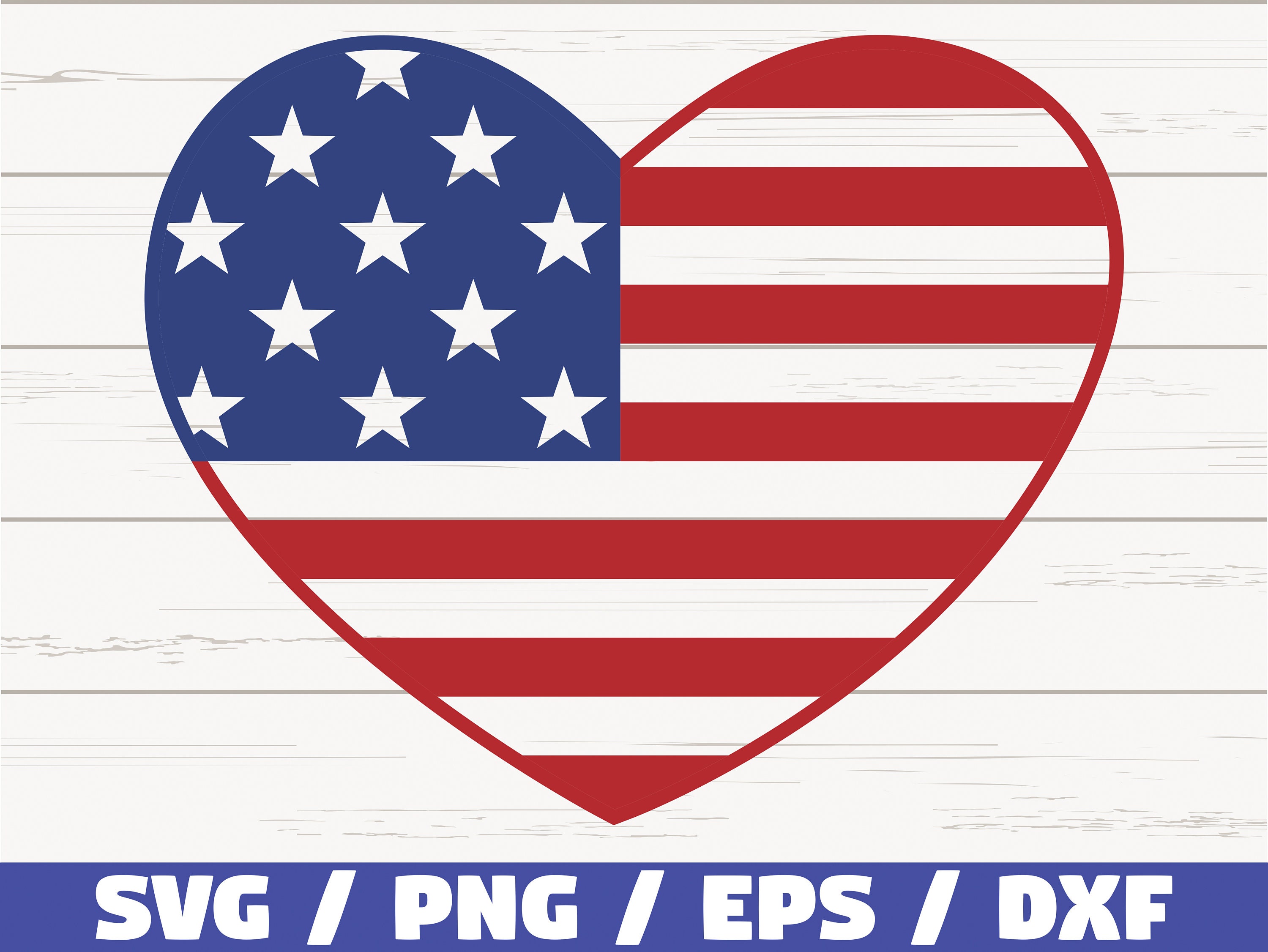 USA Heart SVG, Cut File, Clip art, Cricut | Inspire Uplift