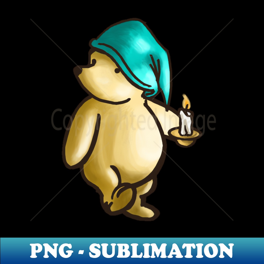 Sleepy Pooh - PNG Transparent Sublimation Design - Perfect f | Inspire ...