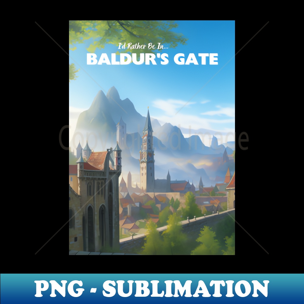 Baldurs Gate Tourism Poster - BG3-Inspired Tourist Propagand - Inspire ...
