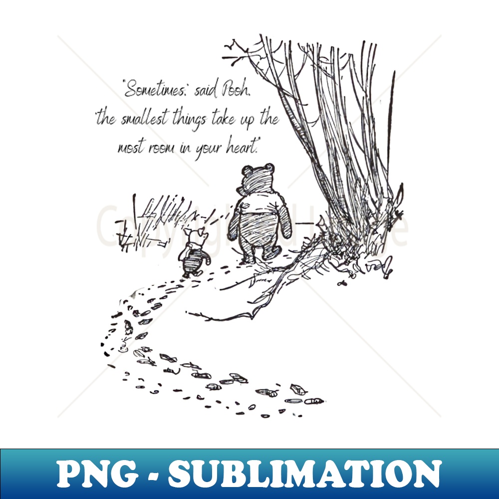 Winnie the Pooh Quote and Drawing Sometimes The Smallest Thi | Inspire ...
