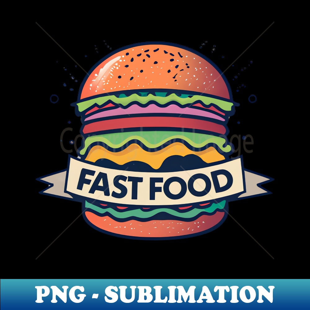 Delicious Fast Food Logo Hamburger with Fast Food Letters - | Inspire ...