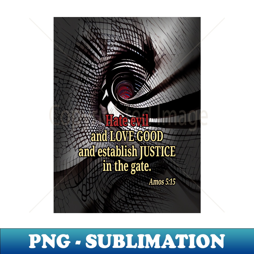 Amos 515 Hate Evil and Love Good - Professional Sublimation | Inspire ...