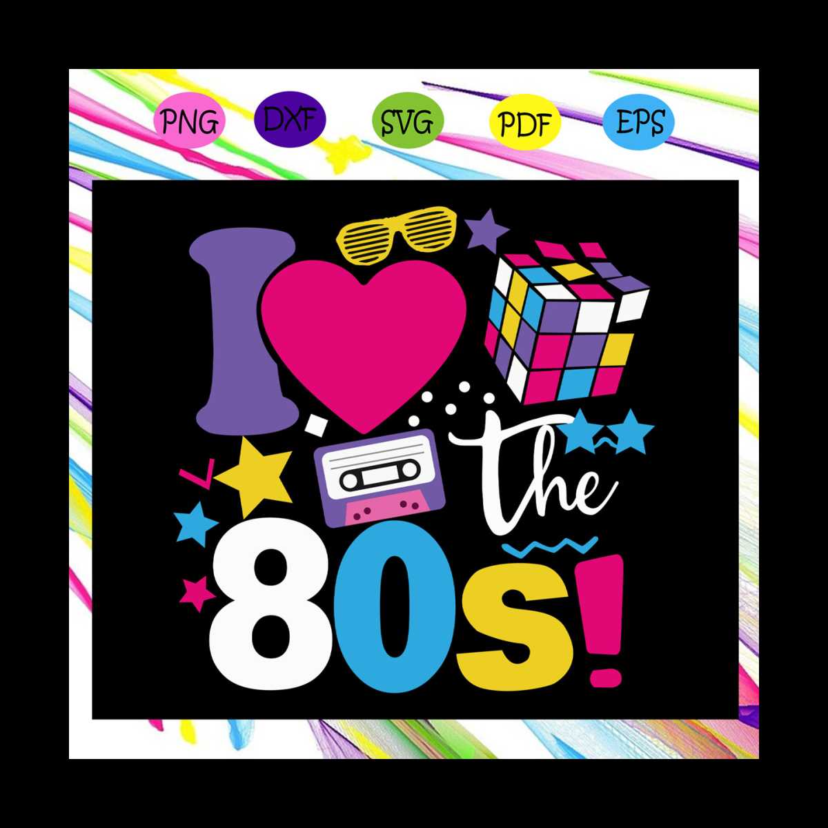 I love the 80s, birthday svg, vintage svg, birthday svg, bir | Inspire ...