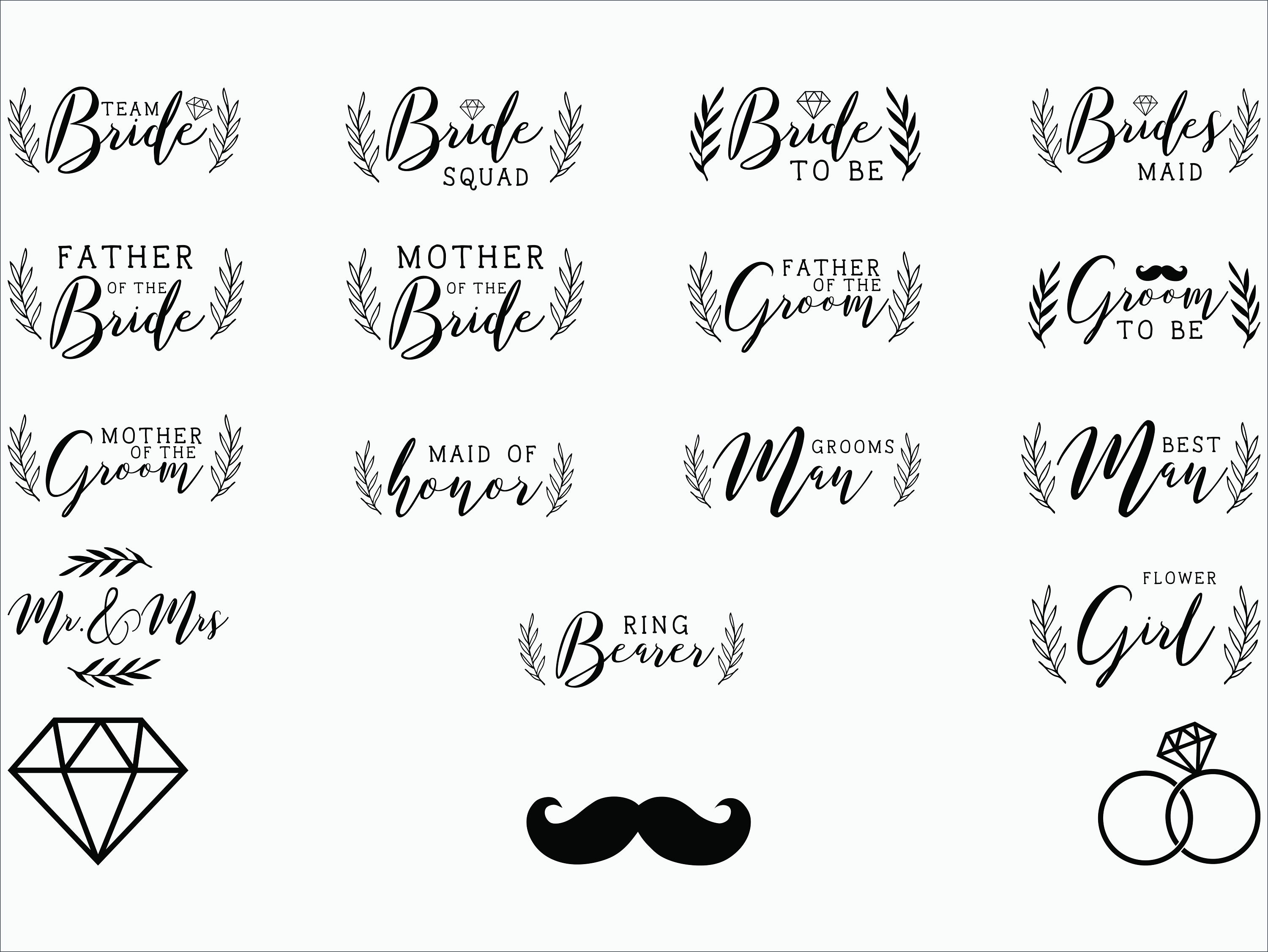 Wedding SVG Bundle, Marriage SVG,Bridal, Bride SVG - Inspire Uplift