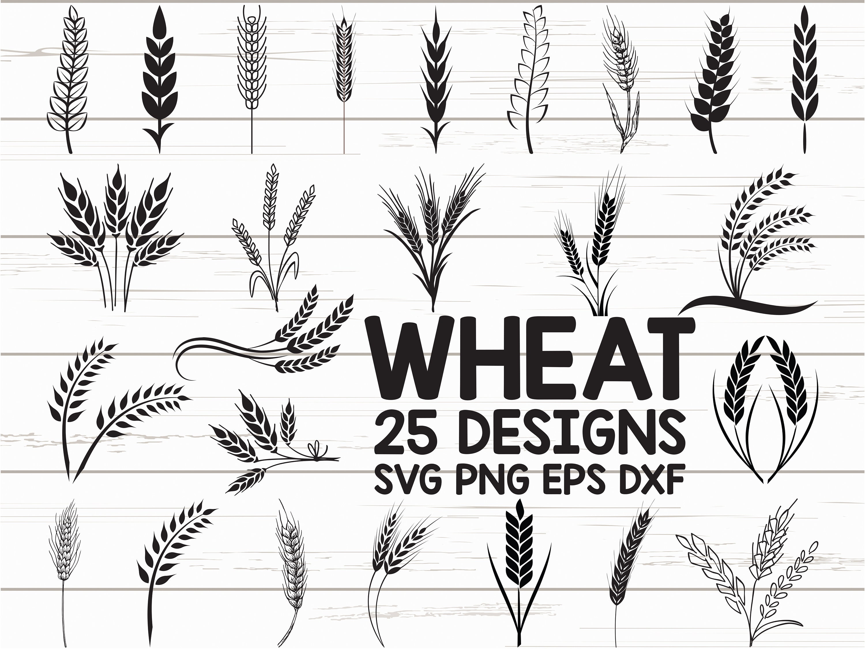 Wheat SVG, Grain Svg, Wheat Clipart, Cut Files - Inspire Uplift