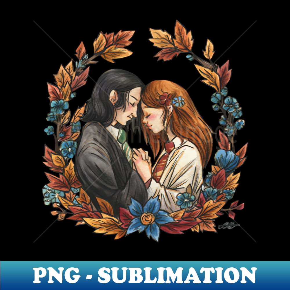 Lily and Snape Harry Potter Art Deco - High-Quality PNG Subl | Inspire ...
