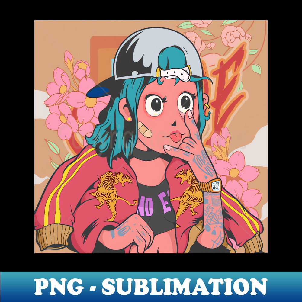 Dope hood girl making a funny face illustration - Unique Sub | Inspire ...