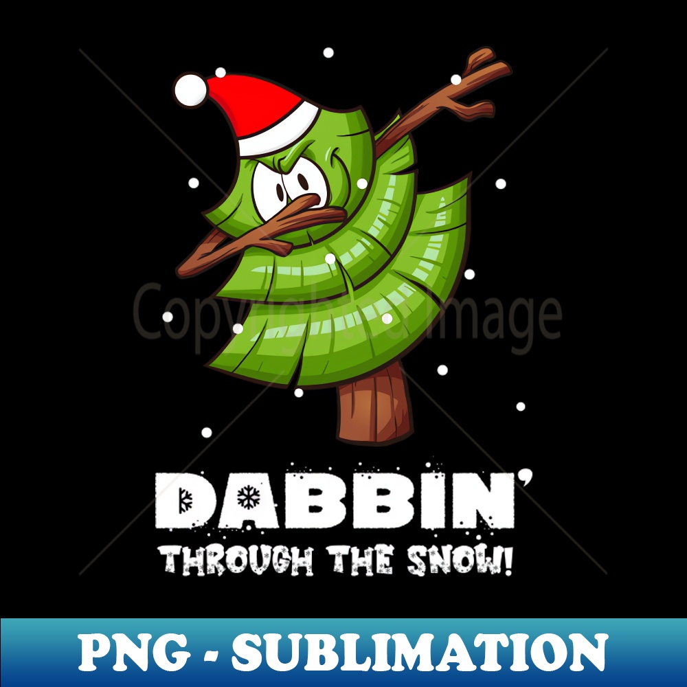 Dabbing Christmas Tree on dark colors - PNG Transparent Subl | Inspire ...
