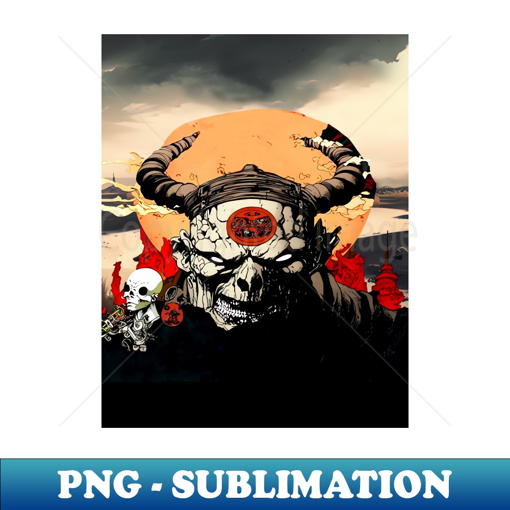 Wrath No 1 Oni Transformation on a Dark Background - Elegant | Inspire ...