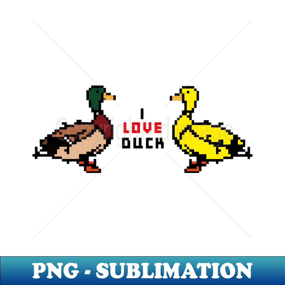 8 bit duck - Retro PNG Sublimation Digital Download - Perfec - Inspire ...