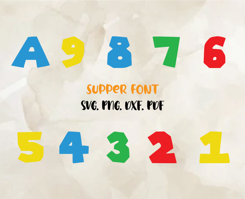 Super Font Svg Png Pdf Dxf Alphabet, Modern Font, Fonts For - Inspire ...