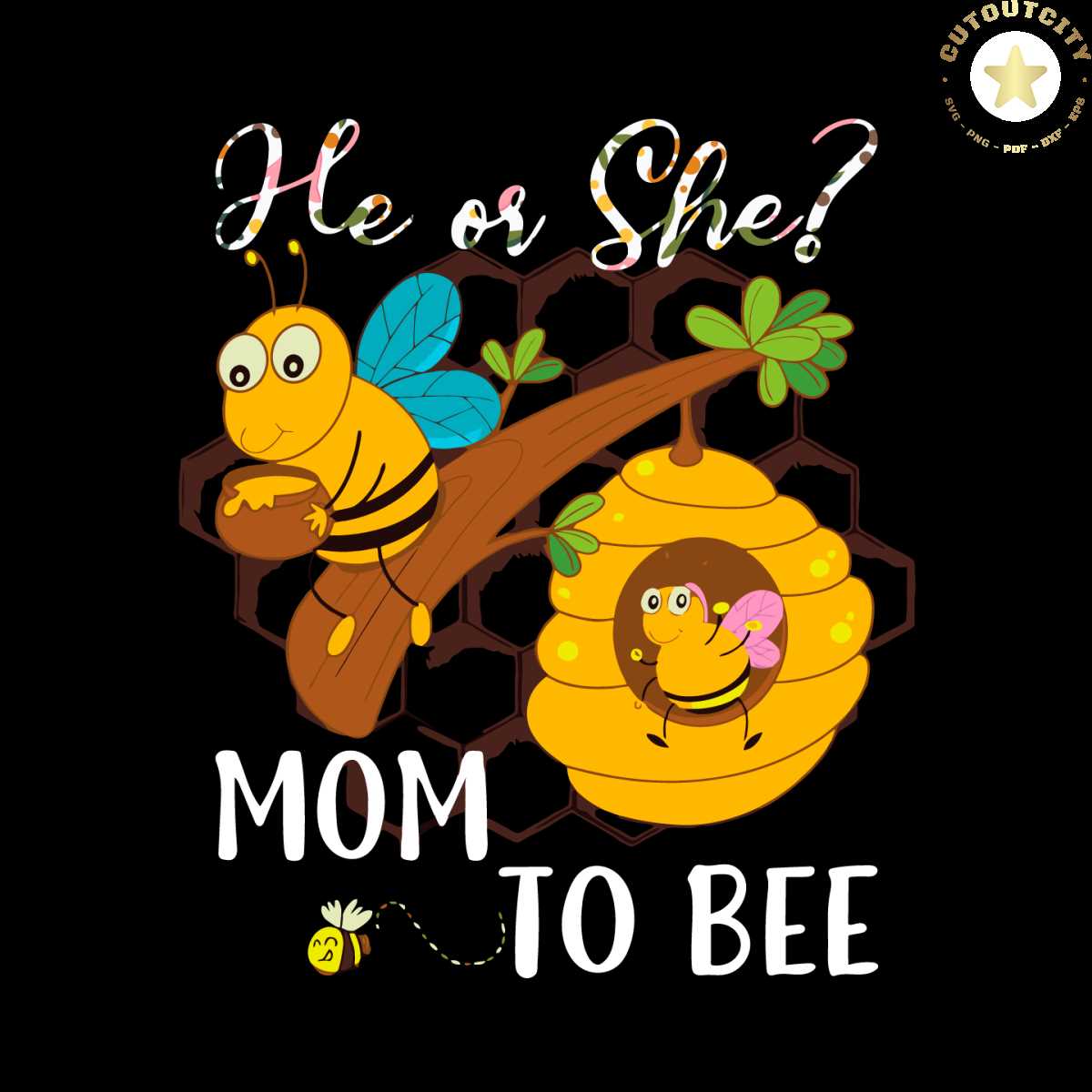 He Or She Mom To Bee Svg, Trending Svg, He Or She Svg, Bee S | Inspire ...
