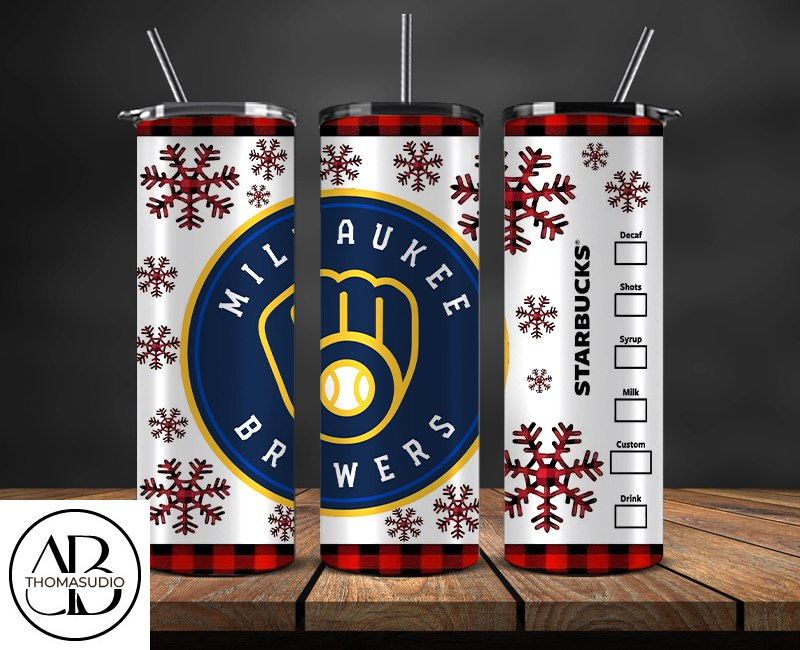 Milwaukee Brewers Png, Christmas Coffee MLB Tumbler Png, MLB | Inspire ...