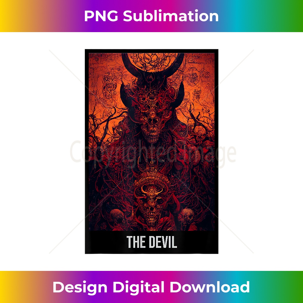 The Devil Tarot Card Satanic Goth Occult - Sublimation-Optim - Inspire ...