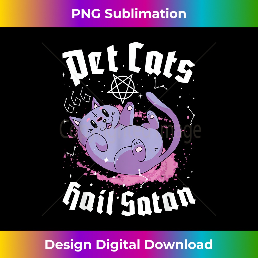 Pet Cats Hail Satan Kawaii Satanic Cat Astrology Witchcraft - Inspire ...