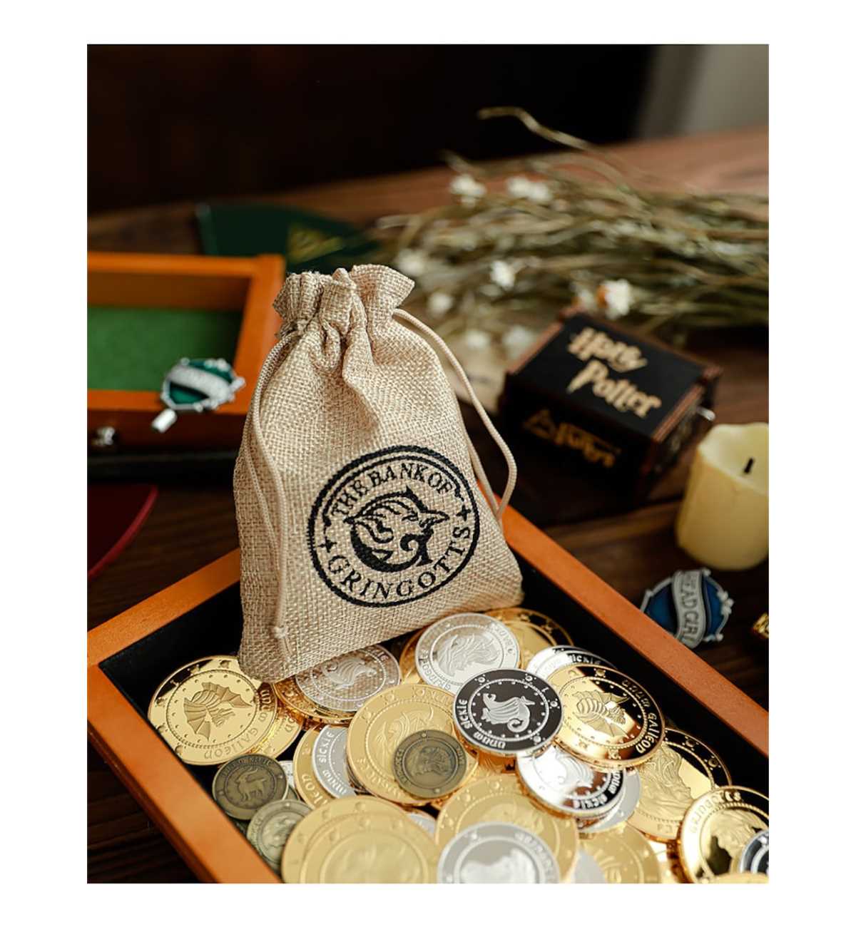 Wizard School Coin For Junk Journal, Gringotts Bank, | Inspire Uplift