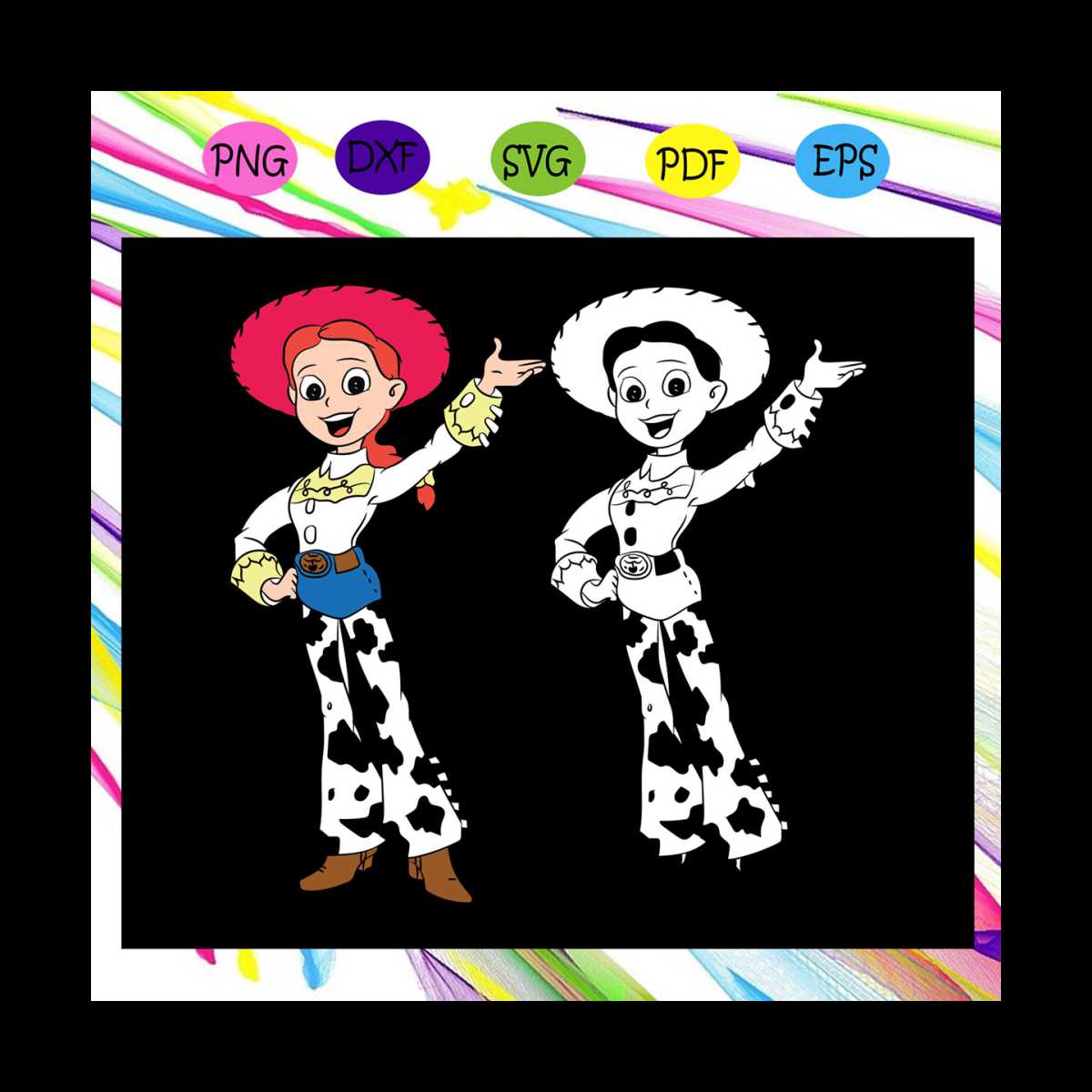 Jessie Svg, Jessie Toy Story Svg, Jessie Stencil Svg, Toy St | Inspire ...