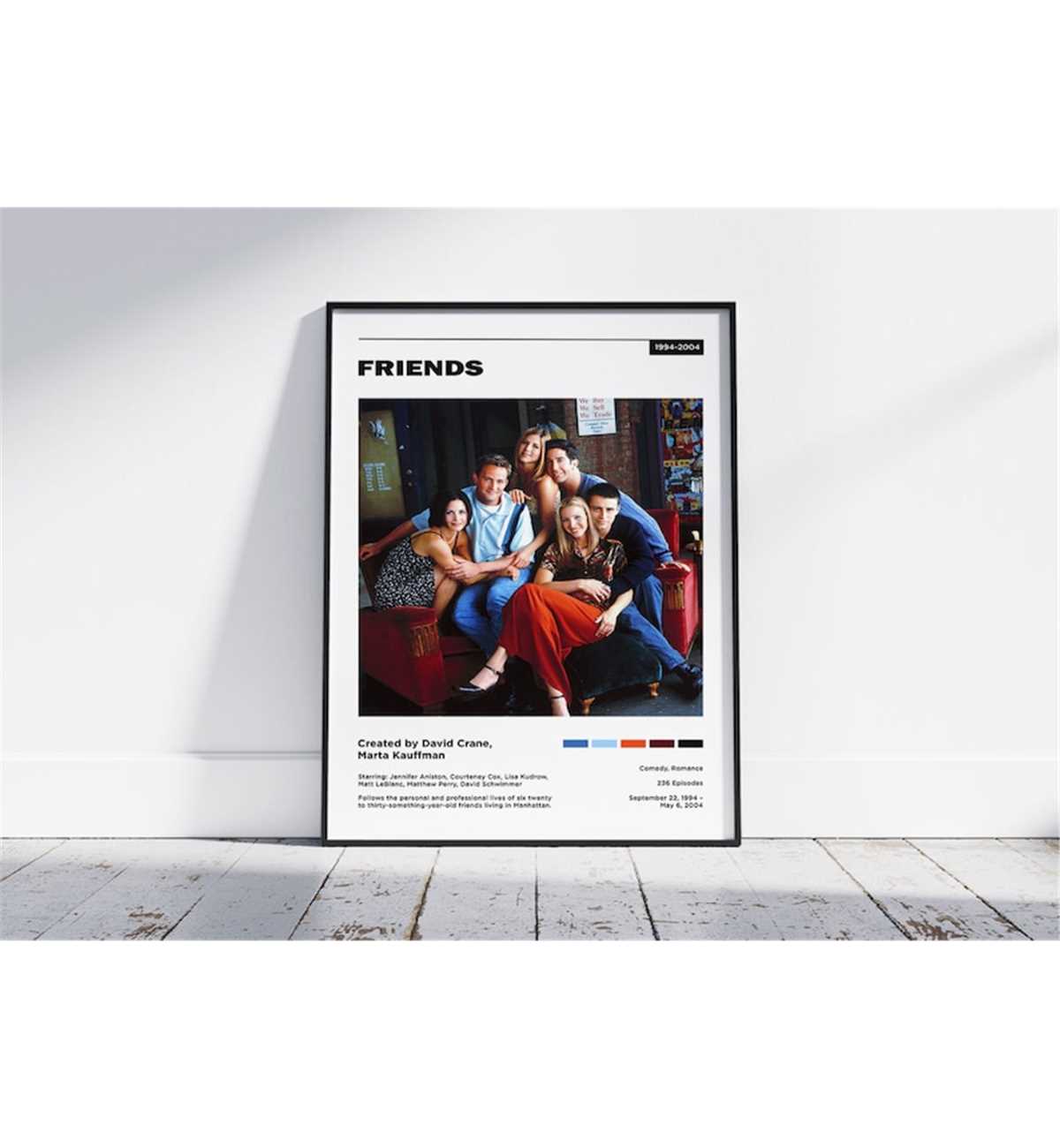 Friends Movie Poster | Minimalist TV Series Poster | Inspire Uplift