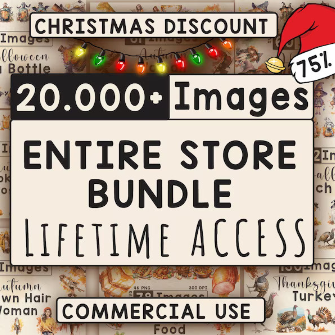 WHOLE STORE Ultimate Bundle, Watercolor Clipart Bundle, Life | Inspire ...