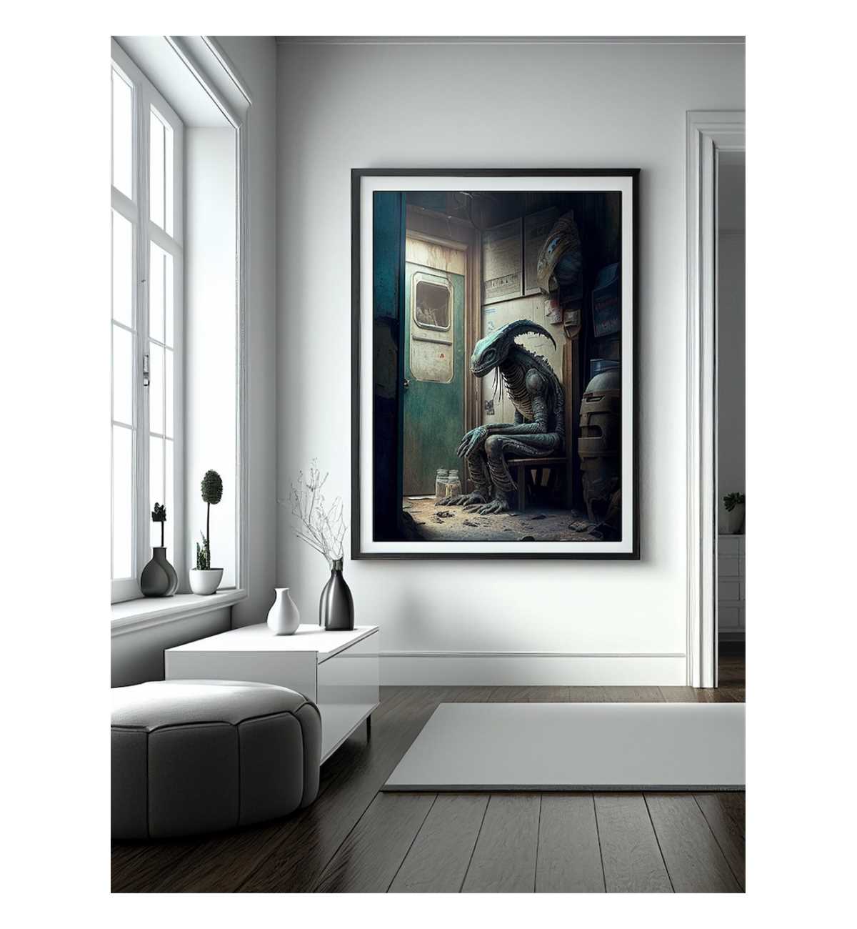 Custom Sci-Fi Alien design Digital Printable Art Design | Inspire Uplift