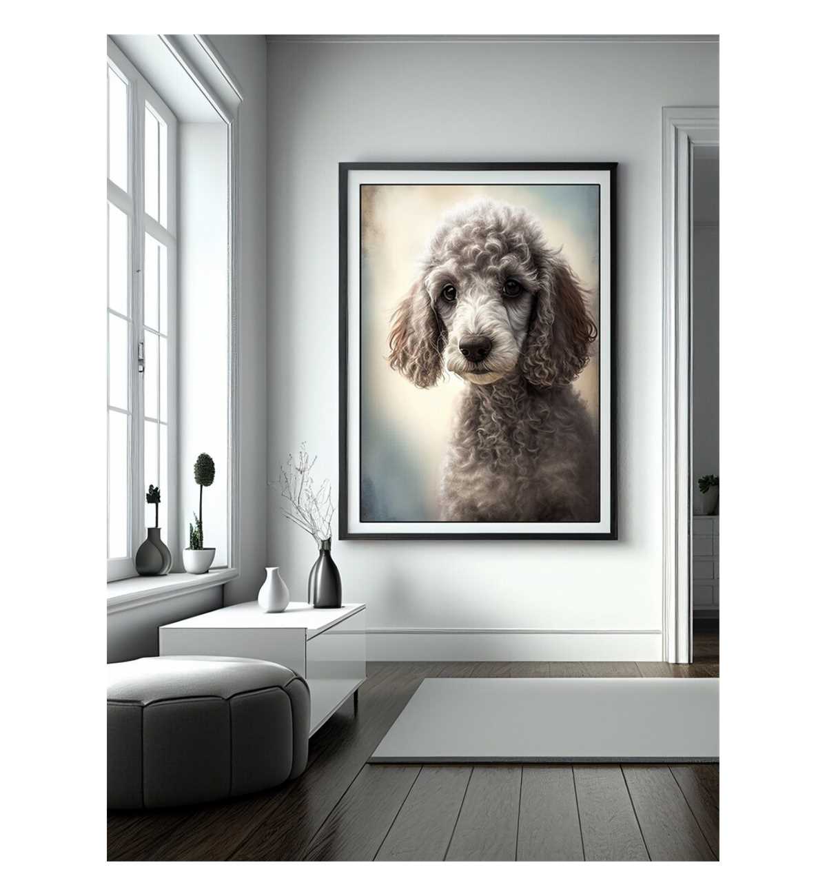 Custom Poodle Printable Art Design Digital Prints Instant | Inspire Uplift